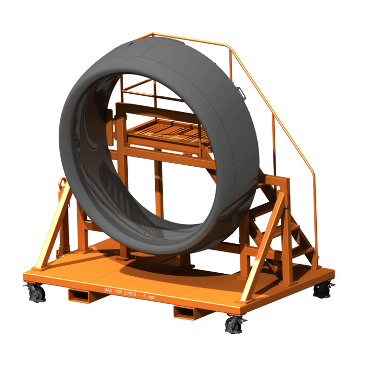 Inlet Cowl Dolly – Nacelle Tooling by Dedienne Aerospace
