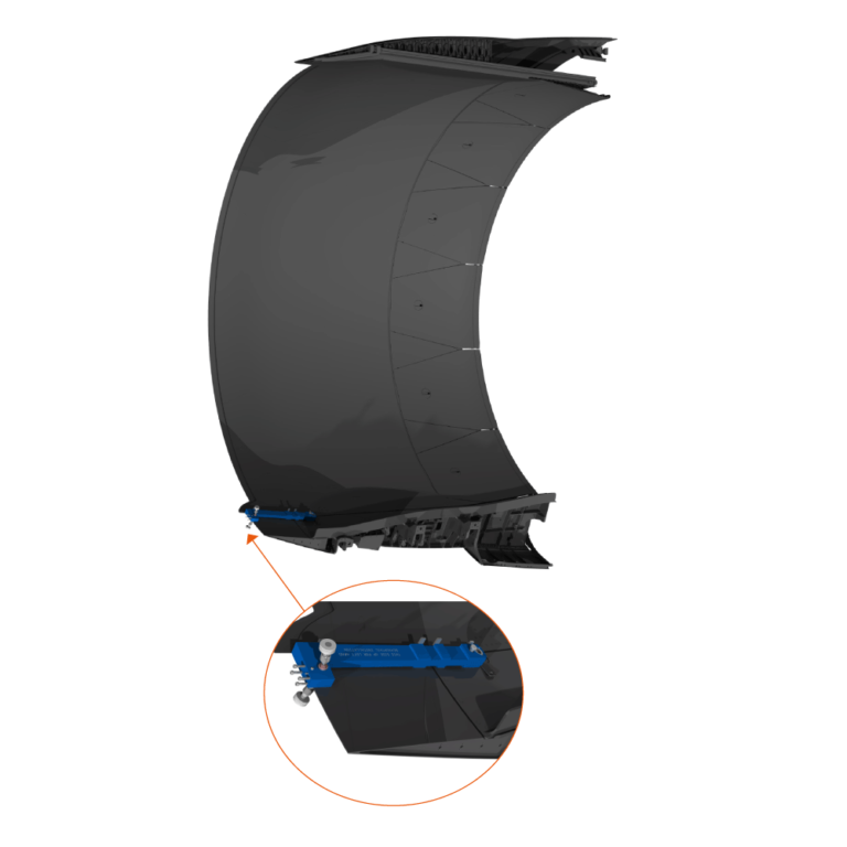 Lower Beavertail Fairing Tool – Nacelle Tooling by Dedienne Aerospace