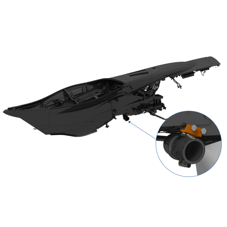 Pylon ECS Interface Duct Support – Nacelle Tooling by Dedienne Aerospace