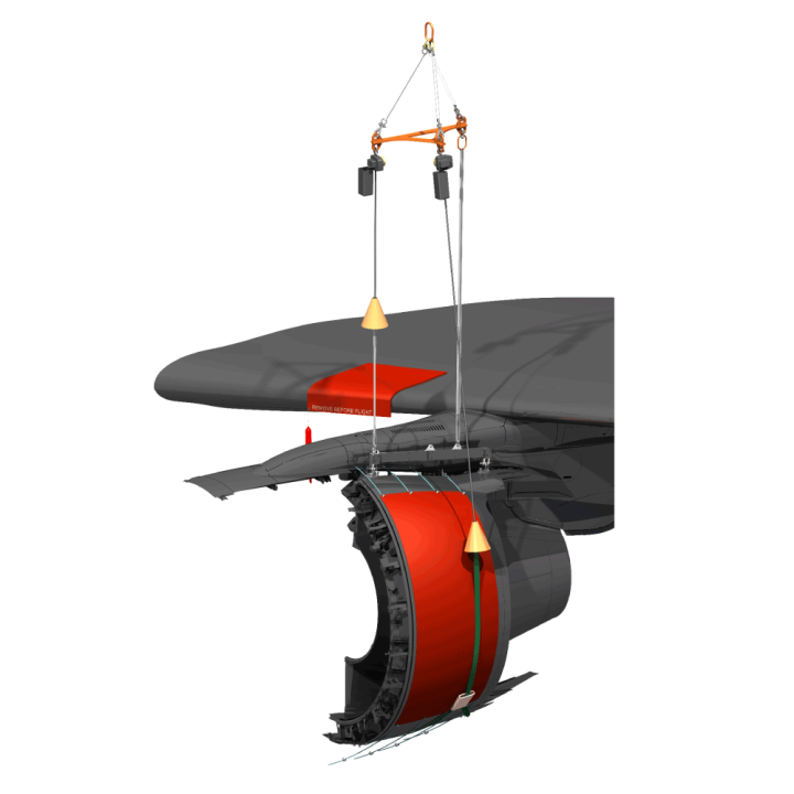 Thrust Reverser Handling Sling – Nacelle Tooling by Dedienne Aerospace